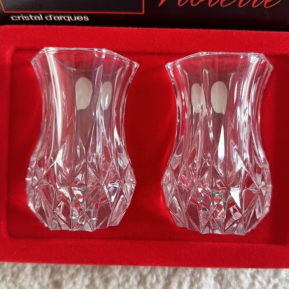cristal d'arques | Accents | Cristal Darques Small Lead Crystal Vases ...